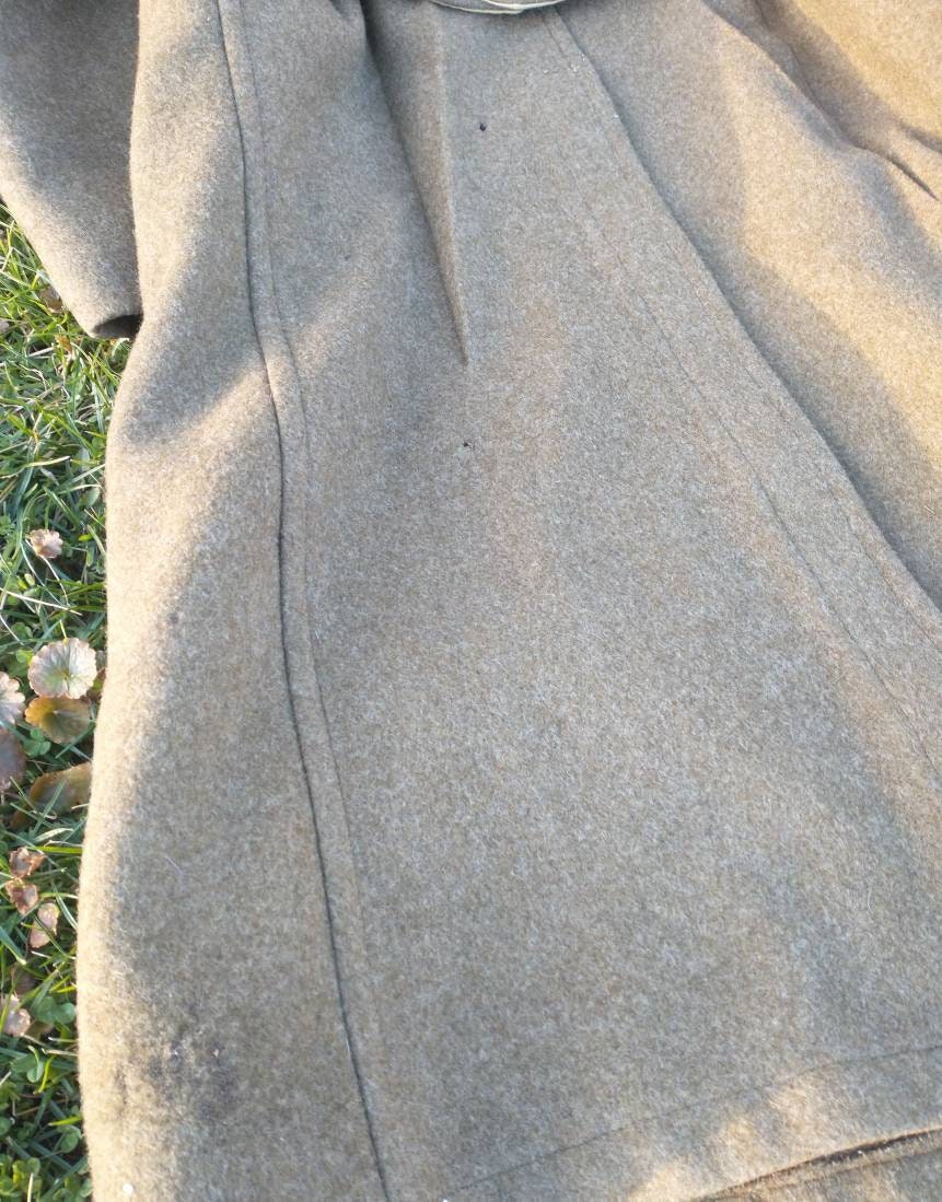 Vintage WWII US GI Wool Coat / Trench Coat / 1940s Military / 40s ...