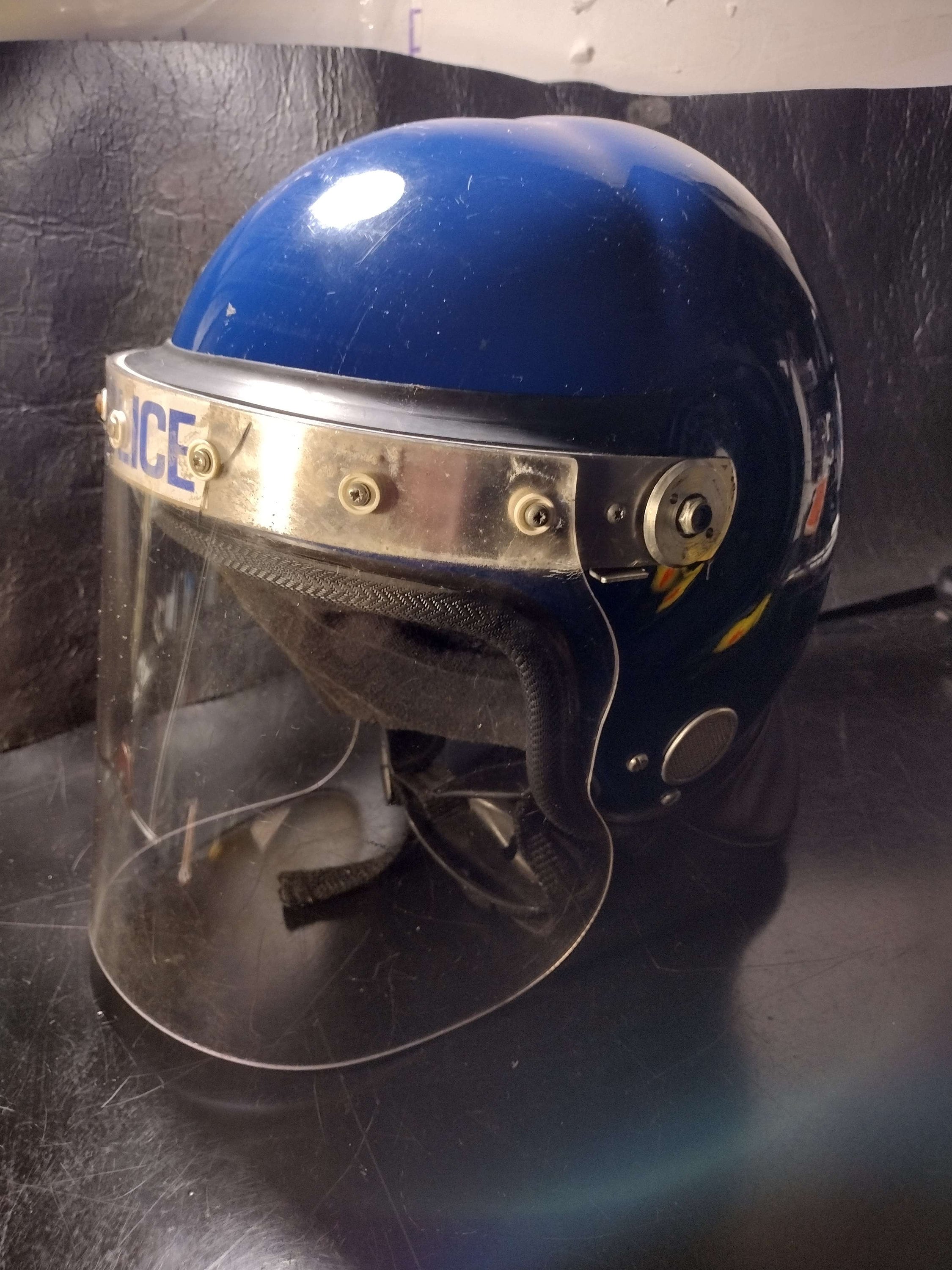 UK Riot Police Helmet With Visor - Etsy