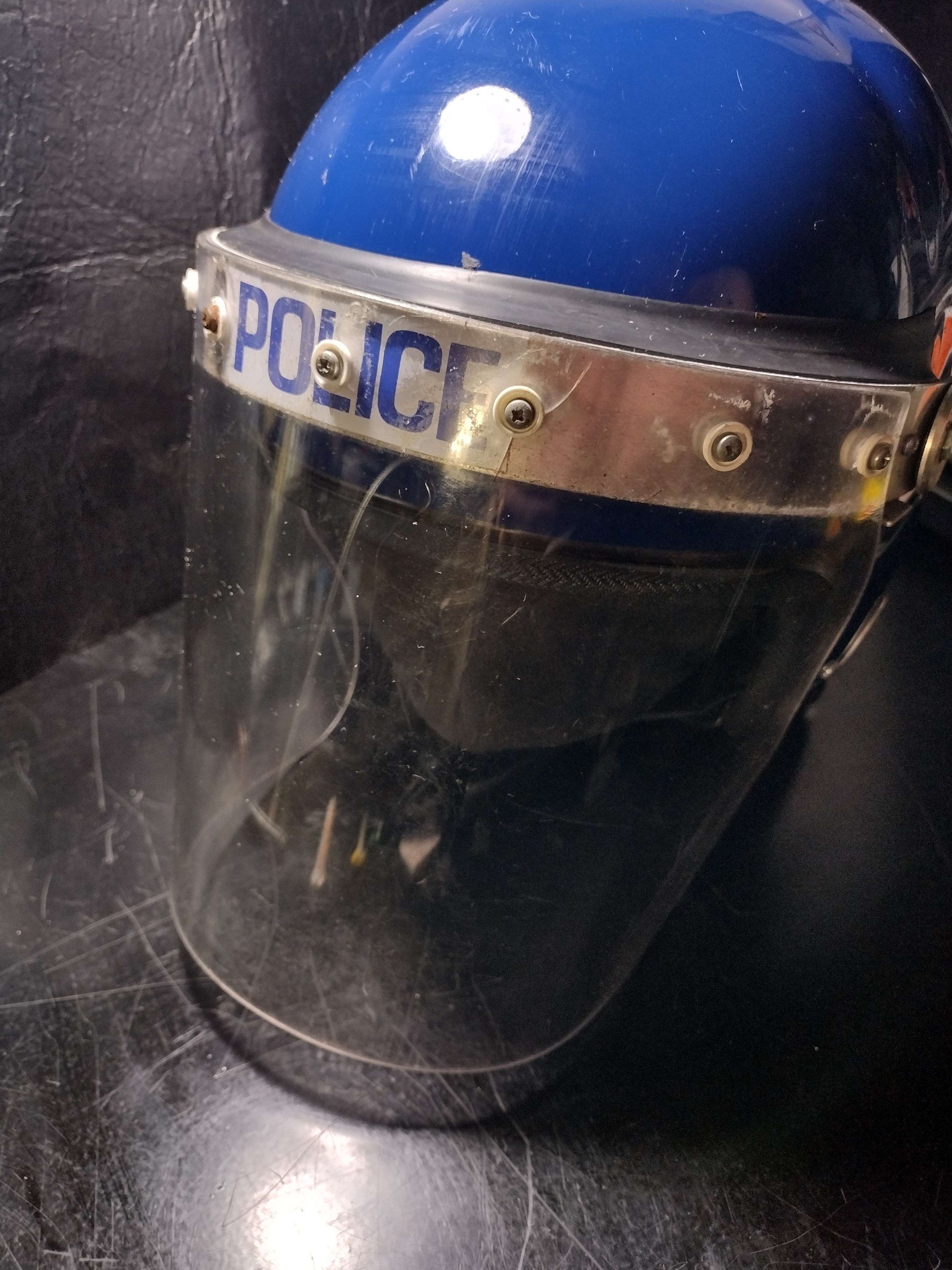 UK Riot Police Helmet With Visor - Etsy