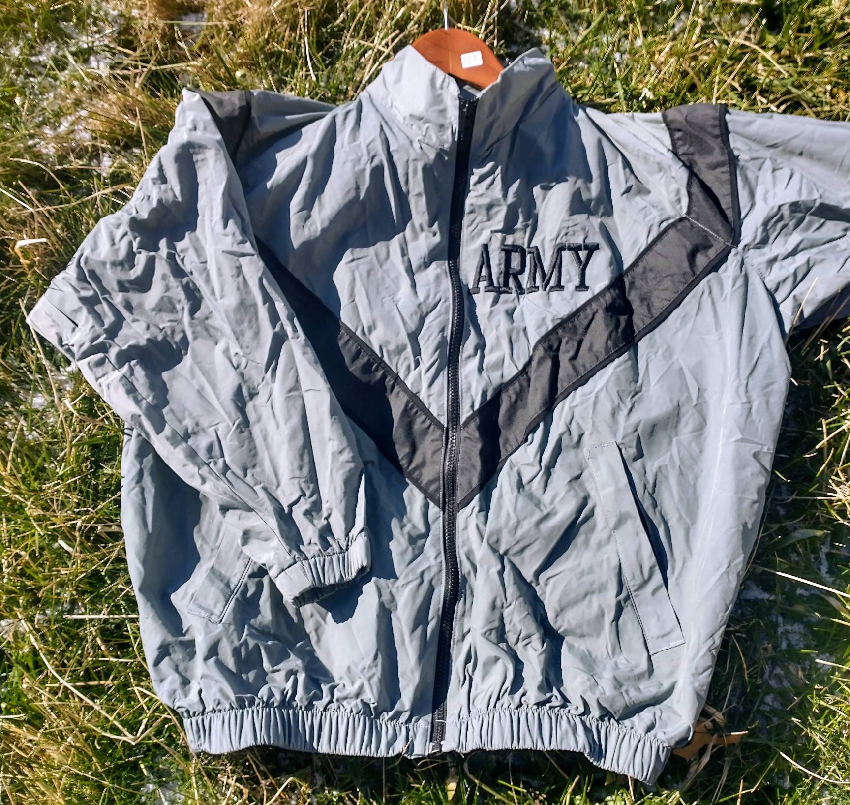 Skilcraft Army Pfu Reflective Gray Pt Windbreaker Jacket Size Medium - Etsy