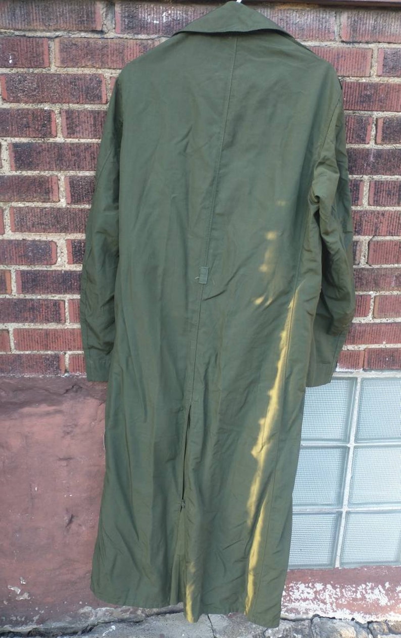 1950s Military Surplus Trench Coat, Overcoat, Raincoat M-1950 Size 32L ...