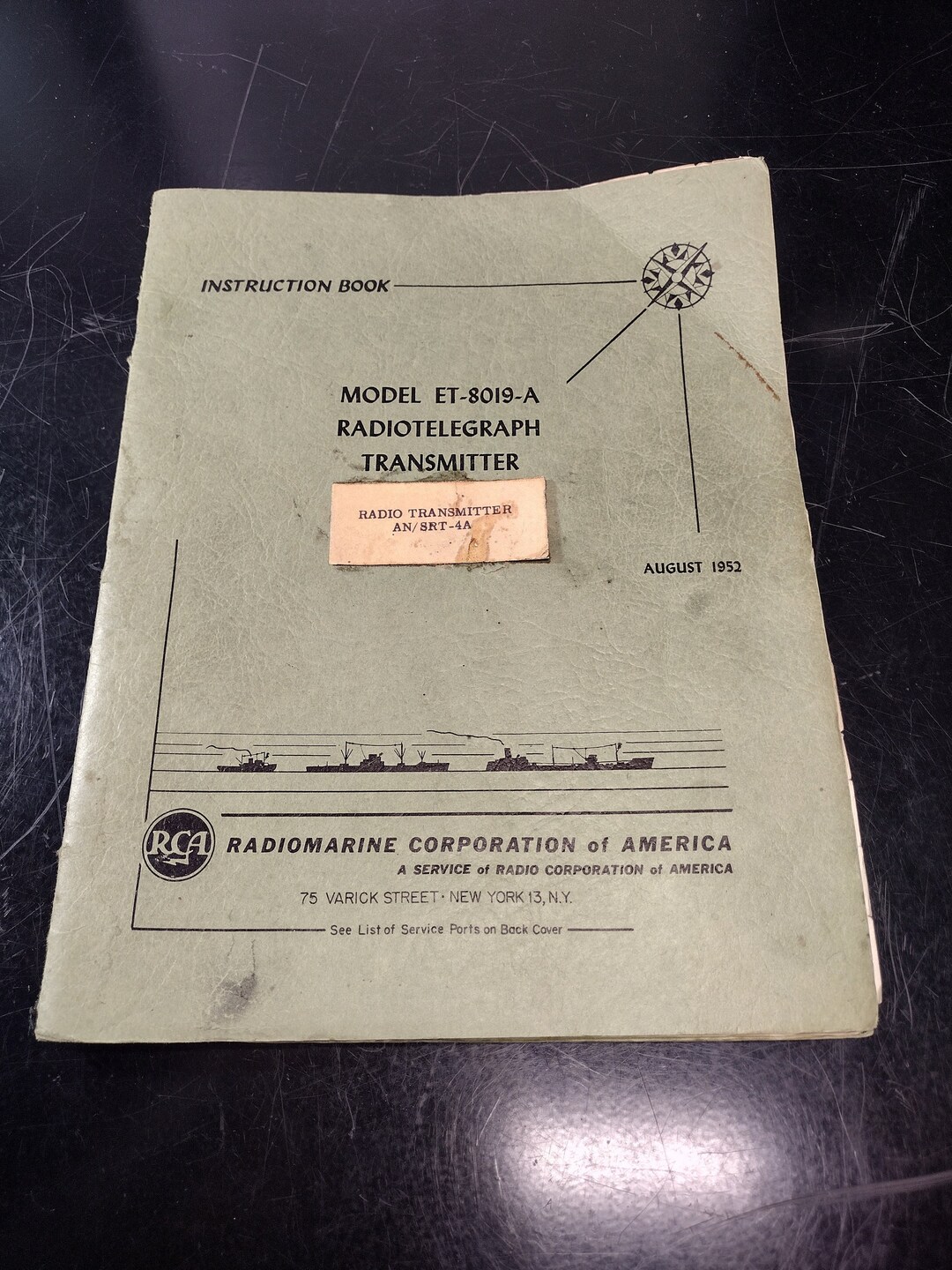 Model ET-8019-A Radio Telegraph Transmitter Instruction Book 1940s - Etsy