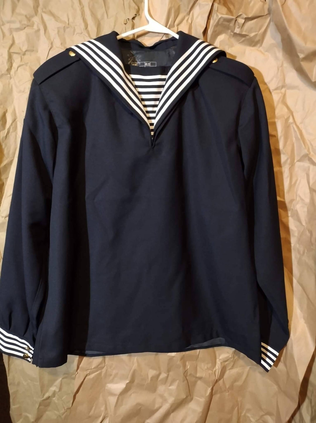 Chinese Naval Uniform Top in Good Condition Sailor Pinstripe - Etsy