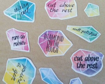 Compliment stickers | Etsy