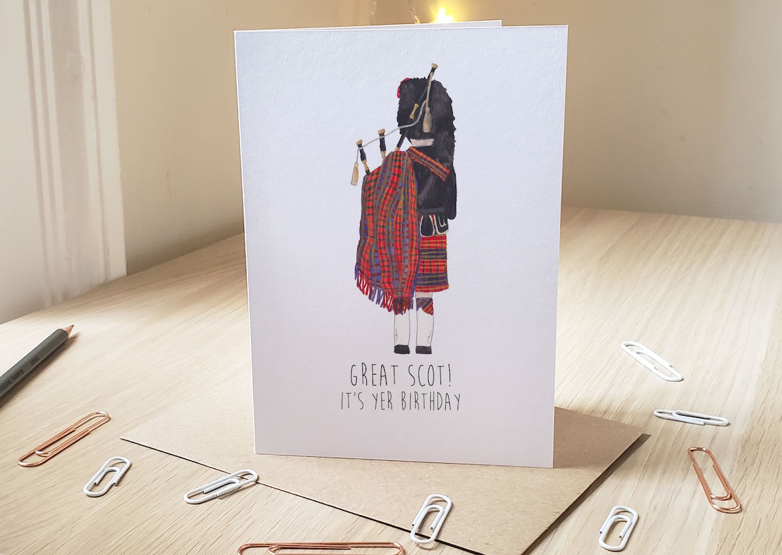 Great Scot Its Your Birthday Funny Scottish Birthday Card - Etsy UK