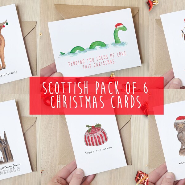 Scottish Christmas Cards - Etsy UK
