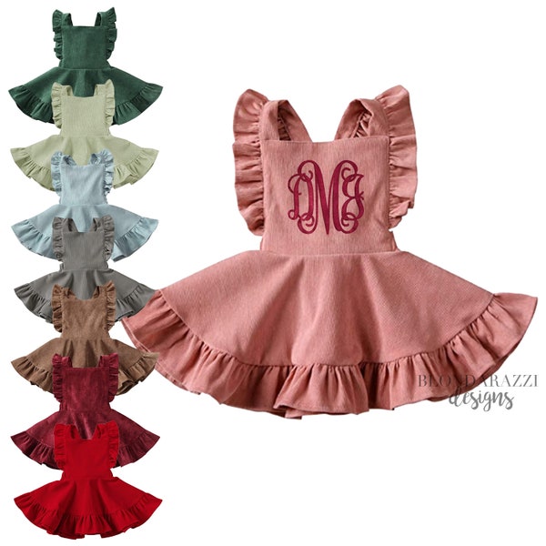Girls Monogram Dress - Etsy