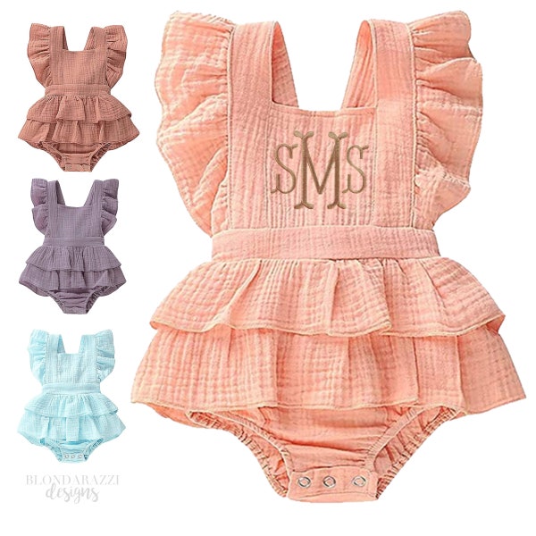 Ruffle Romper Baby - Etsy