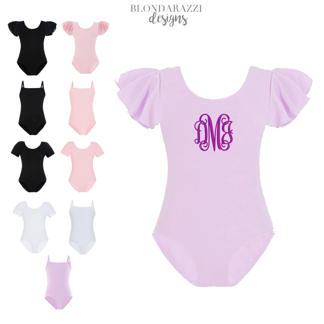 Monogrammed Dance Leotard | Personalized Dancewear | Girls Ballet ...