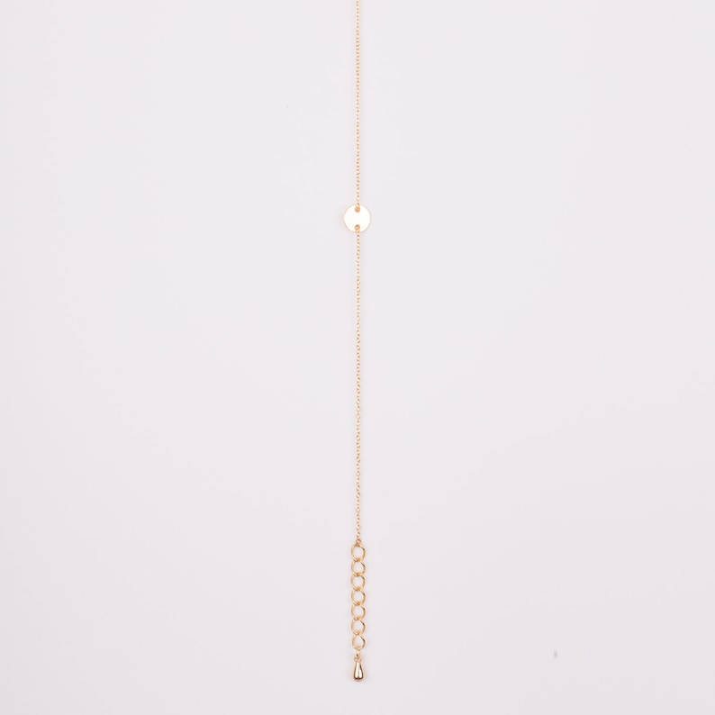Tiny Circle Minimalist Gold Disc Bracelet With Very Fine Gold Mesh ...