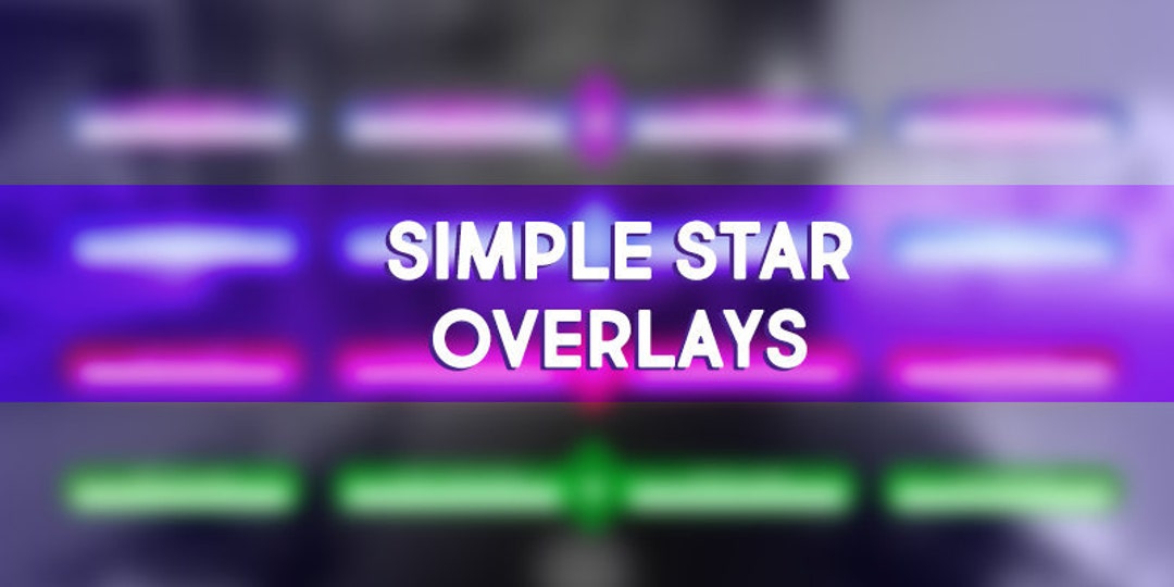 Simple Star Overlays - Etsy