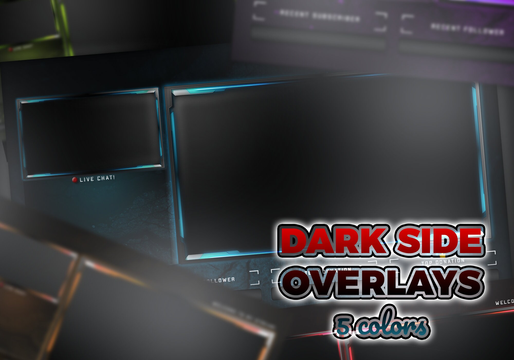 Dark-side Overlays (5 Colors) - Etsy