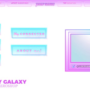 Cotton Candy Galaxy - Panels & Overlays - Etsy