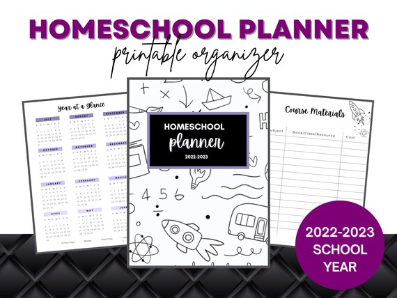 2022-2023 Homeschool Planner Homeschool PRINTABLE - Etsy