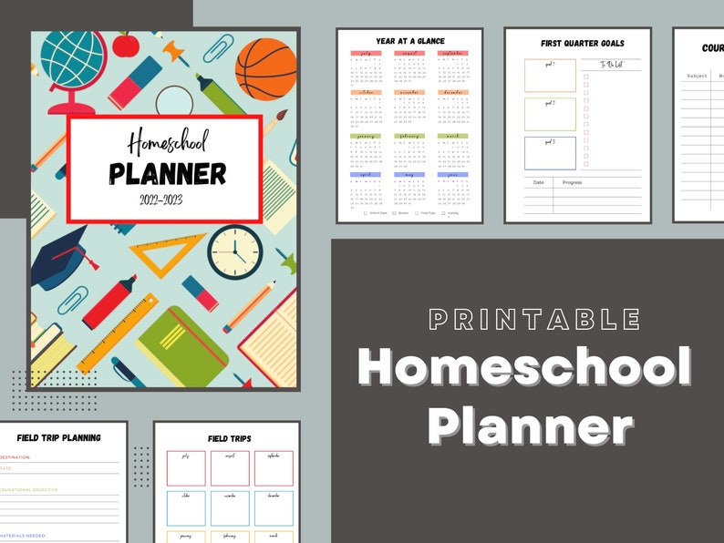 2022-2023 Homeschool Planner Homeschool PRINTABLE - Etsy