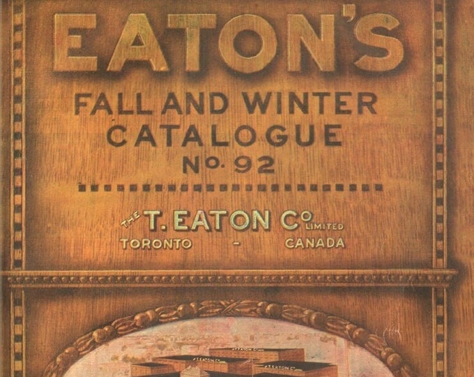 1909-1910 Eaton's Fall & Winter Catalogue Scan PDF E-book - Etsy