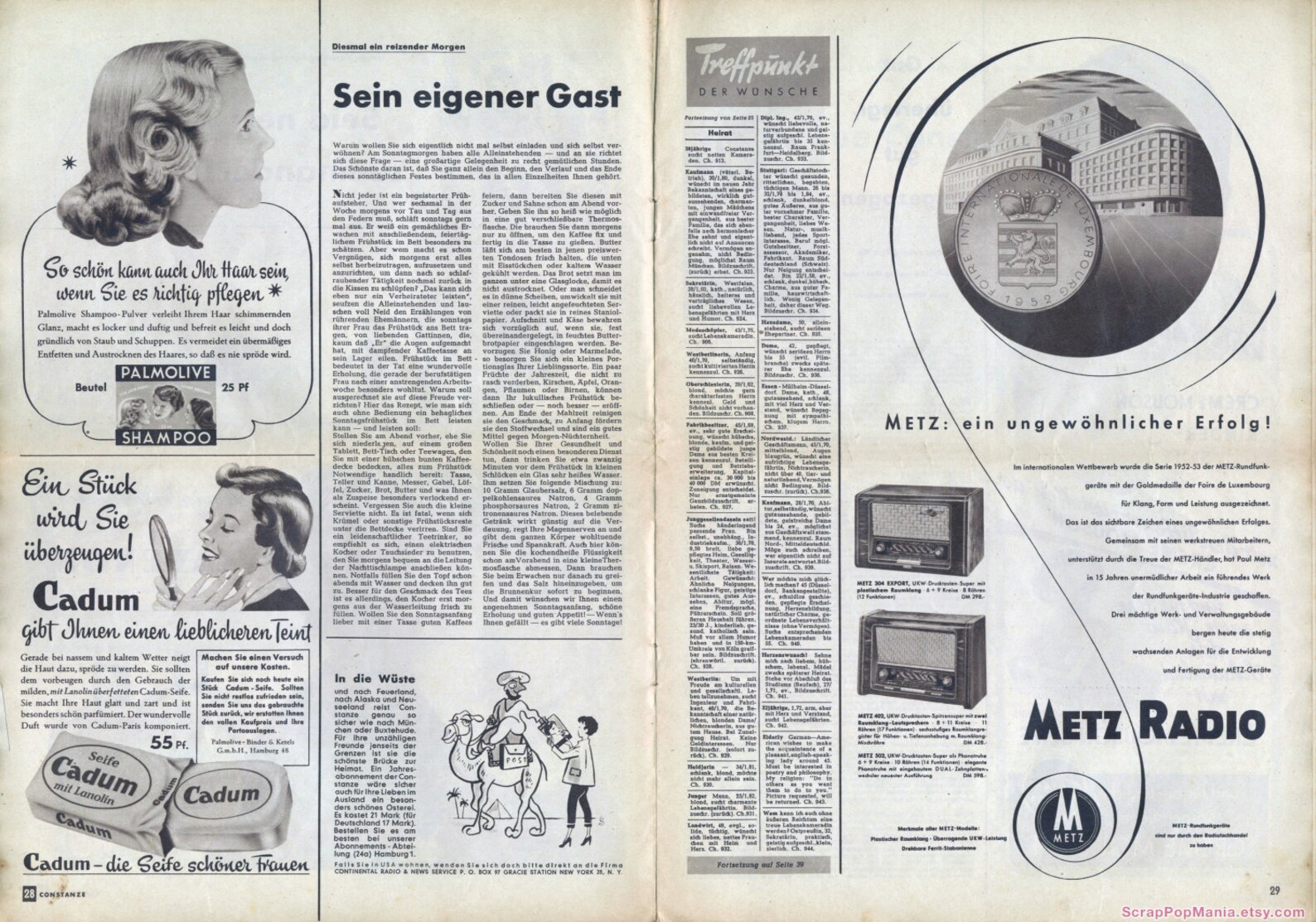 1953 Constanze Nr. 5 Magazine High Quality Scan PDF E-book Digital ...