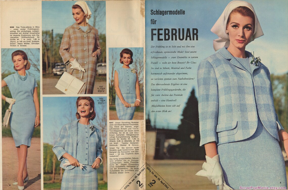 Burda Beyer Moden 1964 Nr. 2 High Quality Scan PDF E-book - Etsy