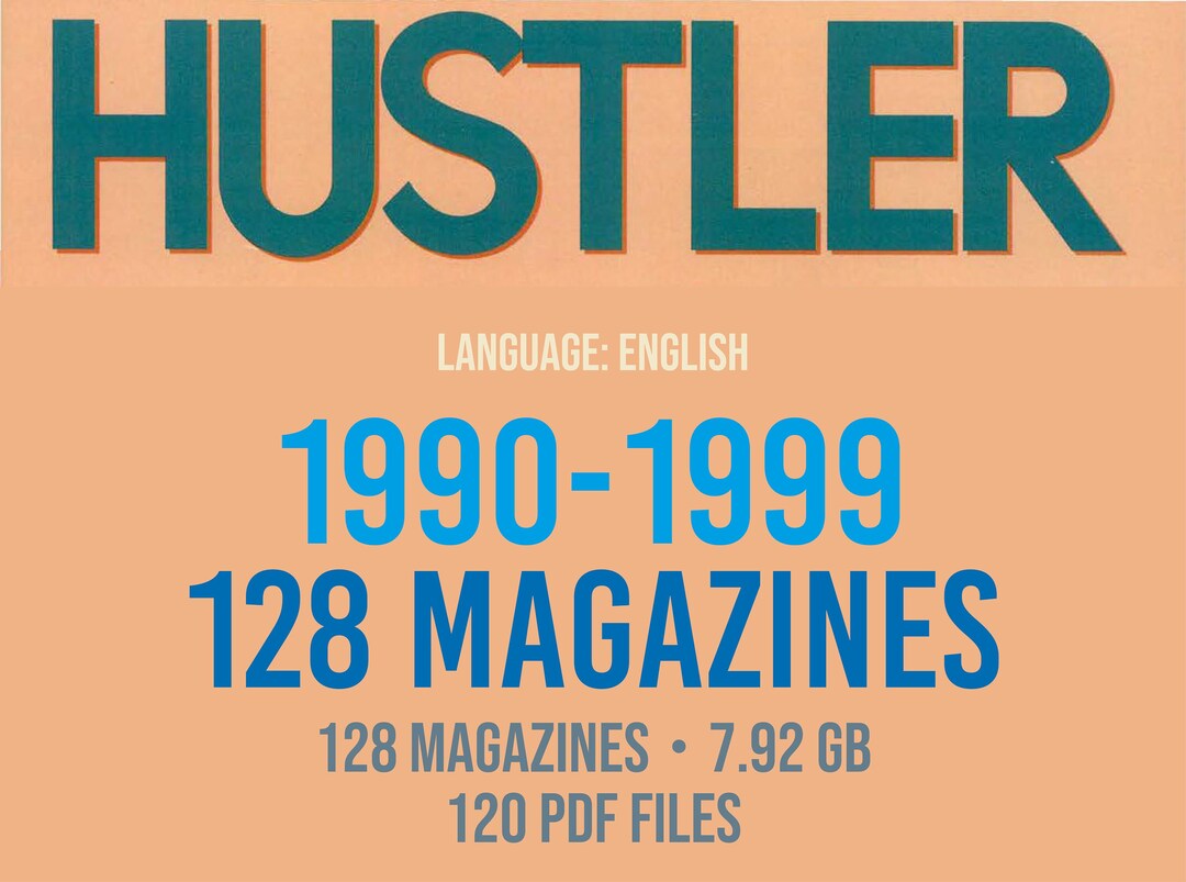 Hustler Magazine Mega Collection 1990-1999 Adult PDF Digital Download - Etsy