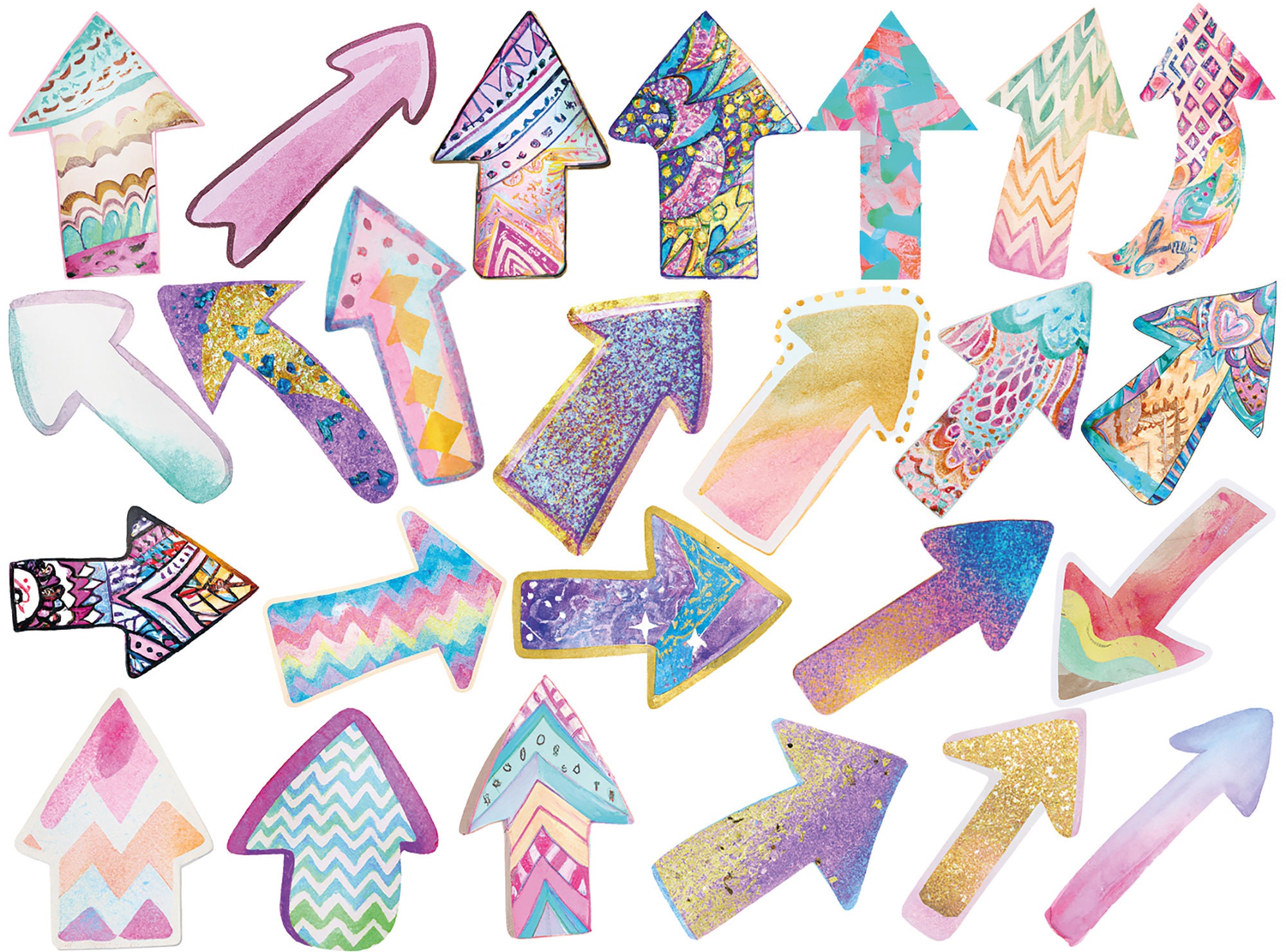 150 Arrow Stickers PNG Files Goodnotes Pre-cropped Digital Download ...