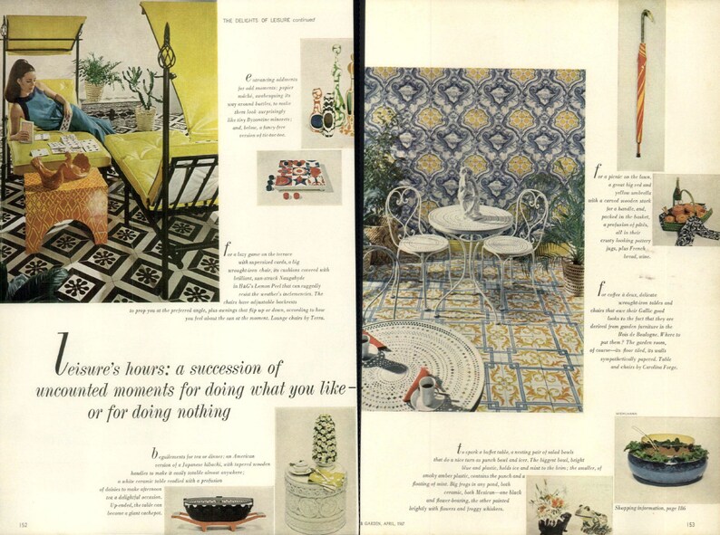 House & Garden April 1967 Magazine PDF E-book - Etsy