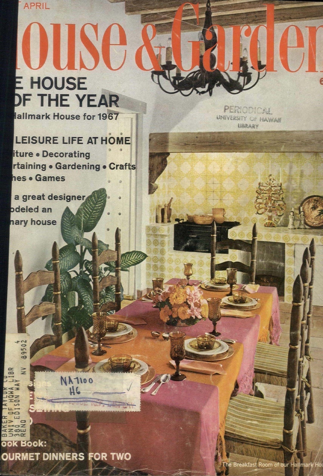 House & Garden April 1967 Magazine PDF E-book - Etsy