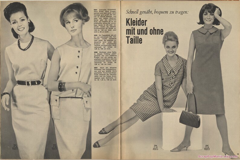 Burda Beyer Moden 1964 Nr. 2 High Quality Scan PDF E-book - Etsy