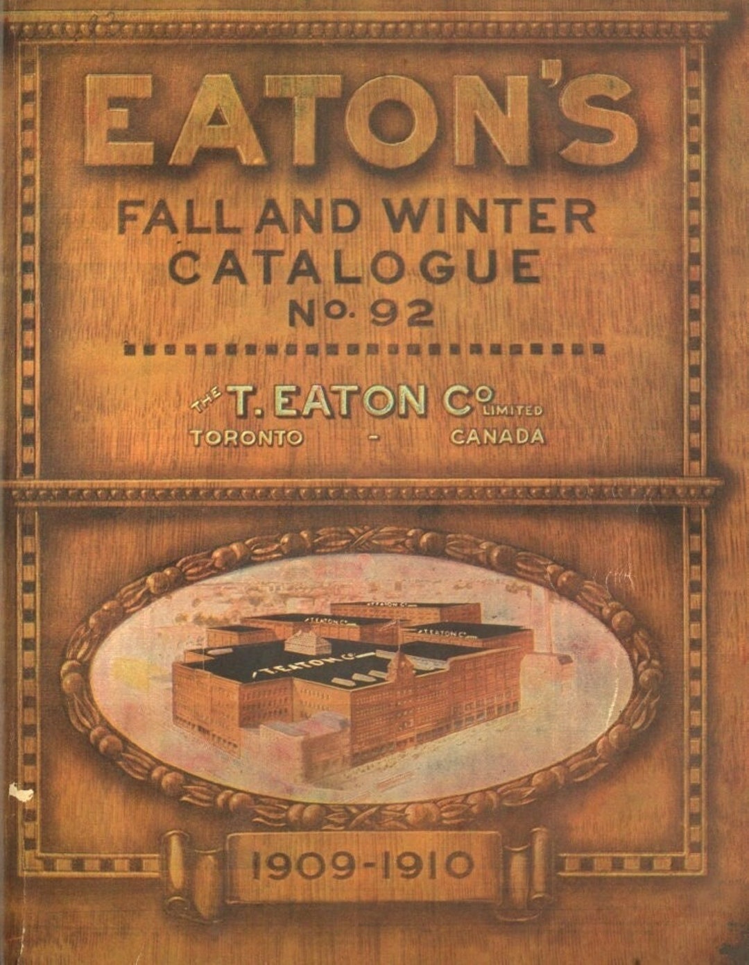 1909-1910 Eaton's Fall & Winter Catalogue Scan PDF E-book - Etsy