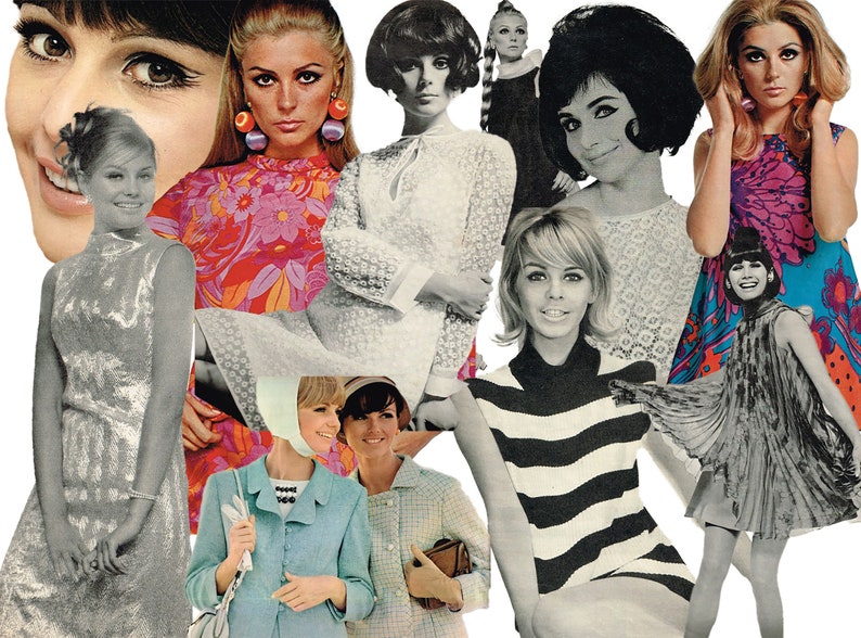 60s, Magazine, PNG, Cut-out, Clipart, Scrap, Digital, Download, Sixties ...