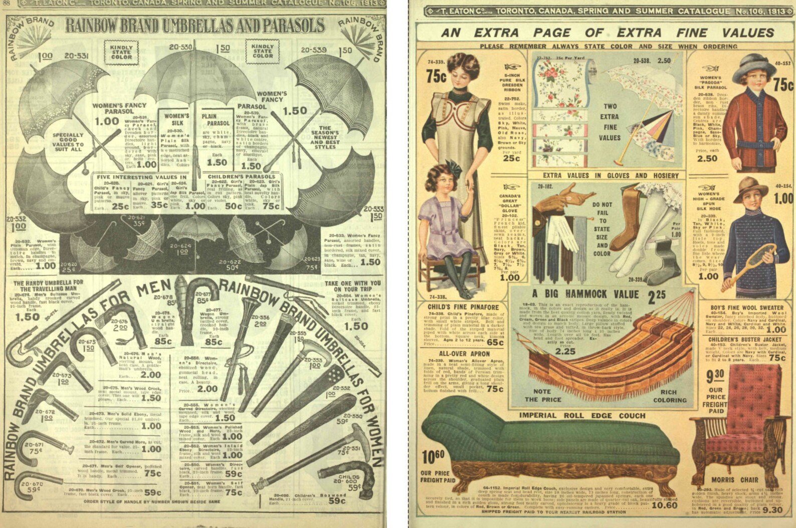 1913 Eaton's Spring and Summer Catalogue Scan PDF E-book - Etsy