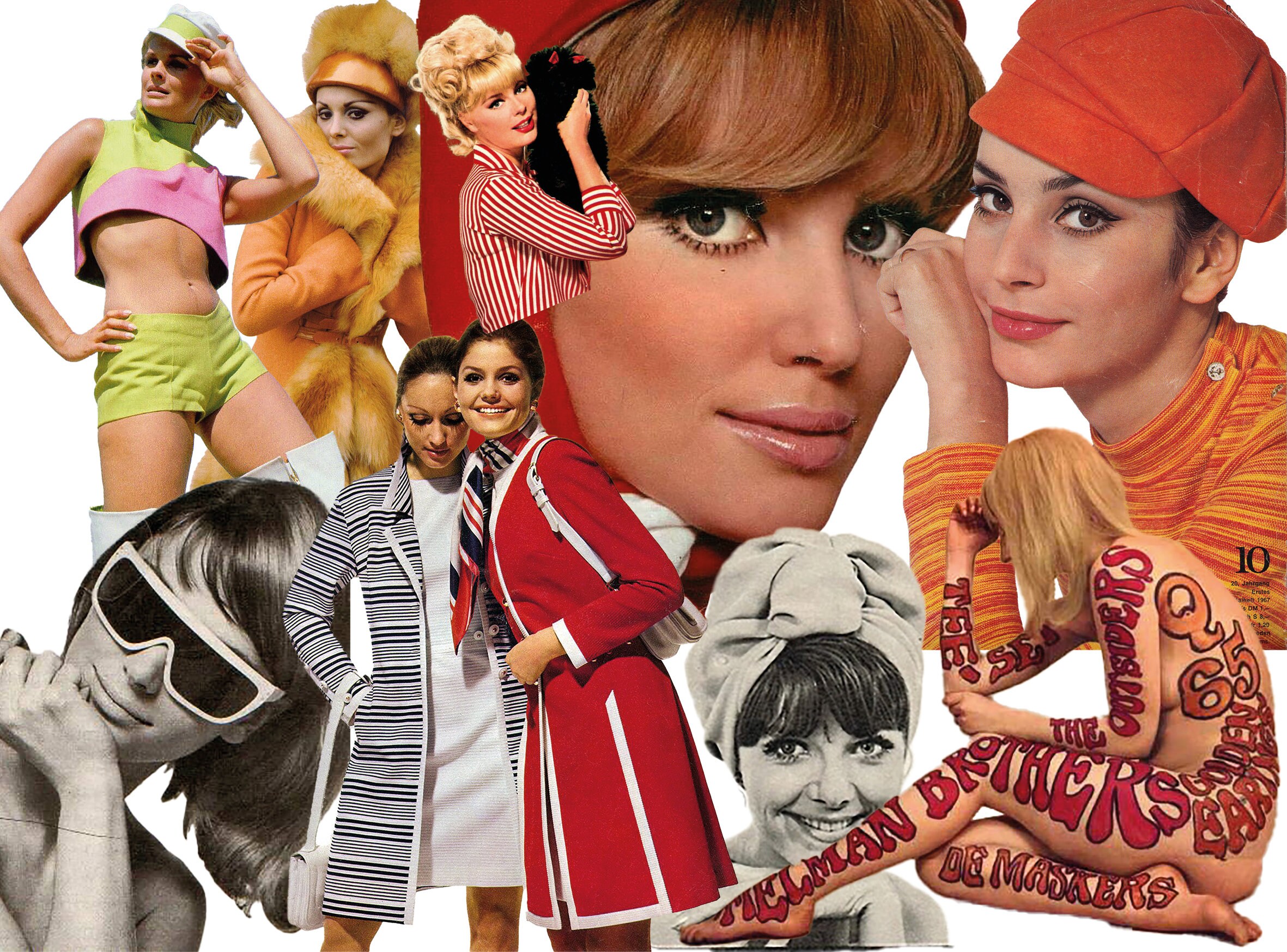 60s, Magazine, PNG, Cut-out, Clipart, Scrap, Digital, Download, Sixties ...