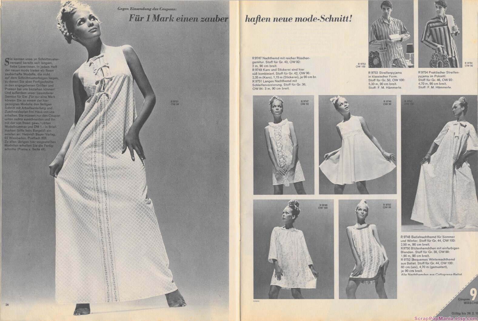 Neue Mode 1967 Nr. 9 High Quality Scan PDF E-book - Etsy
