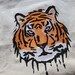 Light Stitch Tiger Drawing Light Sketch Stitch Machine Embroidery ...