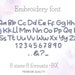 Modern Whimsy Font Alphabet Letters Machine Embroidery Designs in Mini ...