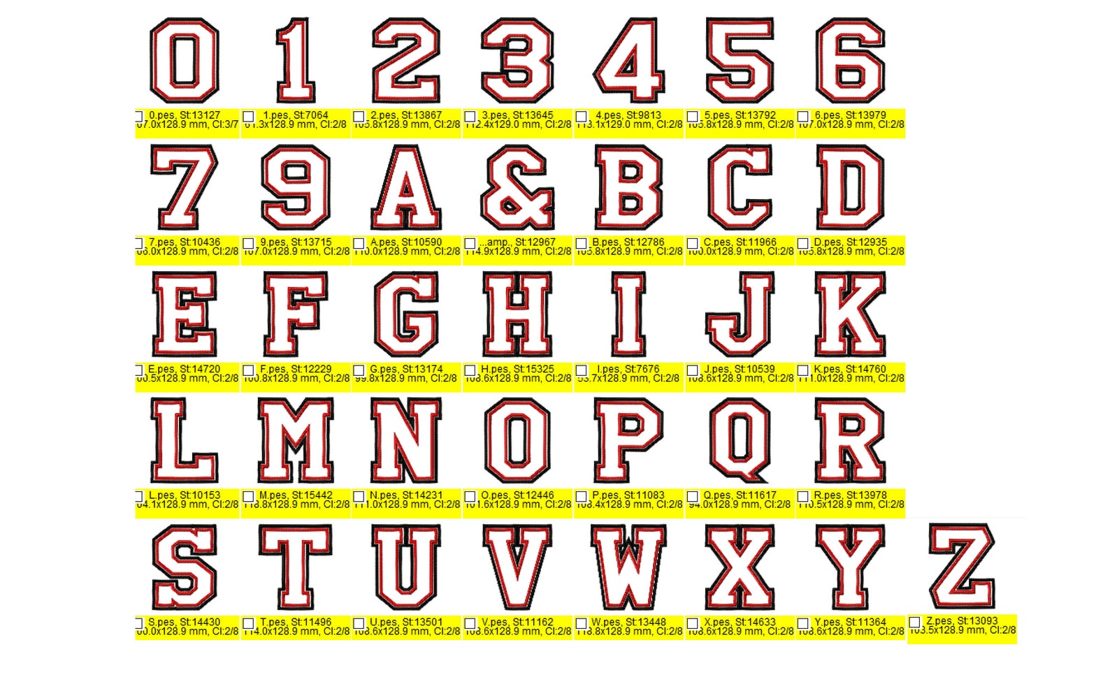 2 Layers Sport High School Varsity Collegiate Block Applique - Etsy