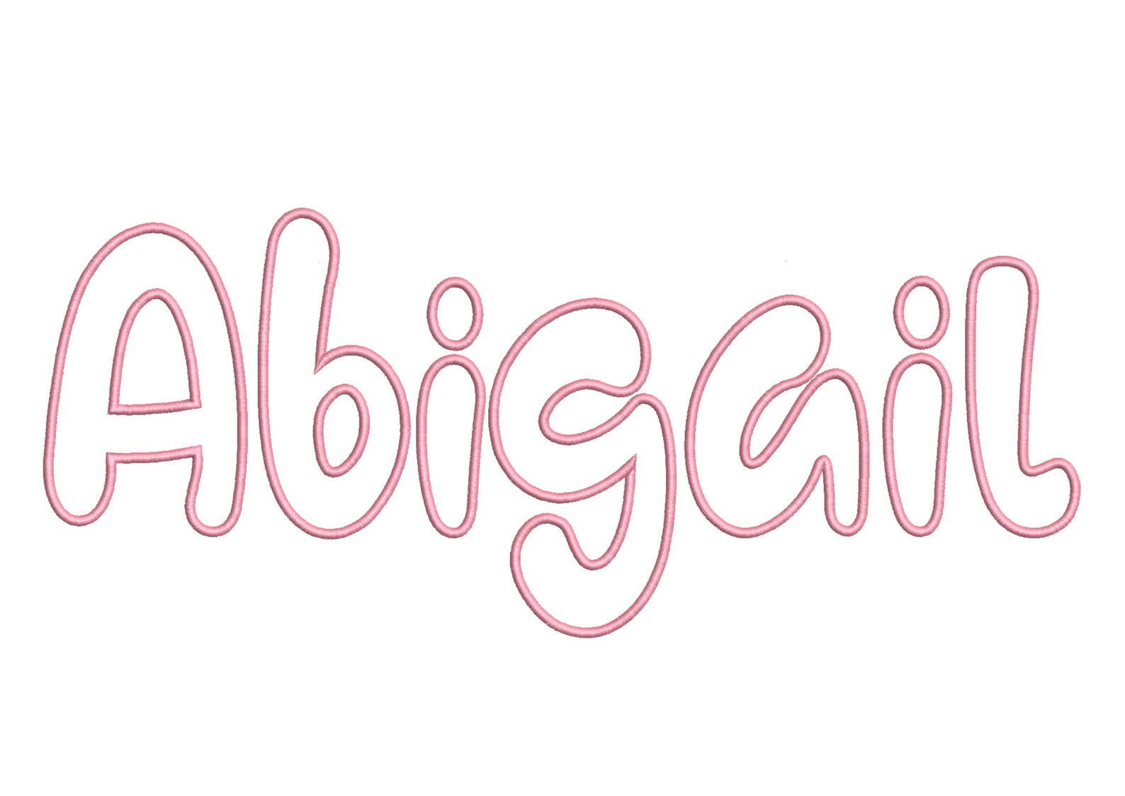 Retro Abigail Handwritten Cursive Font Applique Alphabet - Etsy