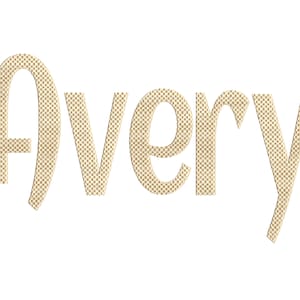 Retro Fill Stitch Textured Font Attractive Alphabet Letters Machine ...