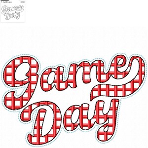 Game Day Sweatshirt Machine Embroidery Design Game Day Applique T-shirt ...