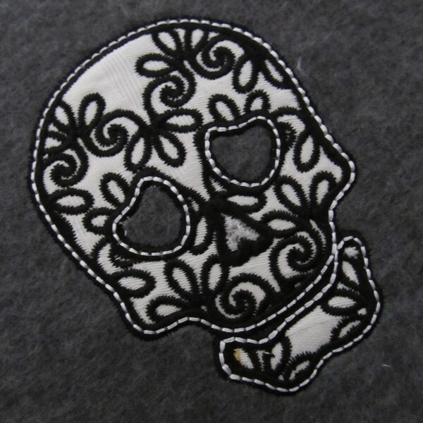 Skull Applique - Etsy