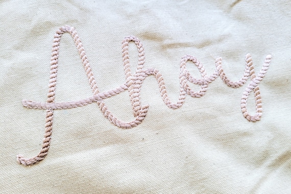 Modern Rope Nautical Marine Script Handwritten Cursive Font - Etsy