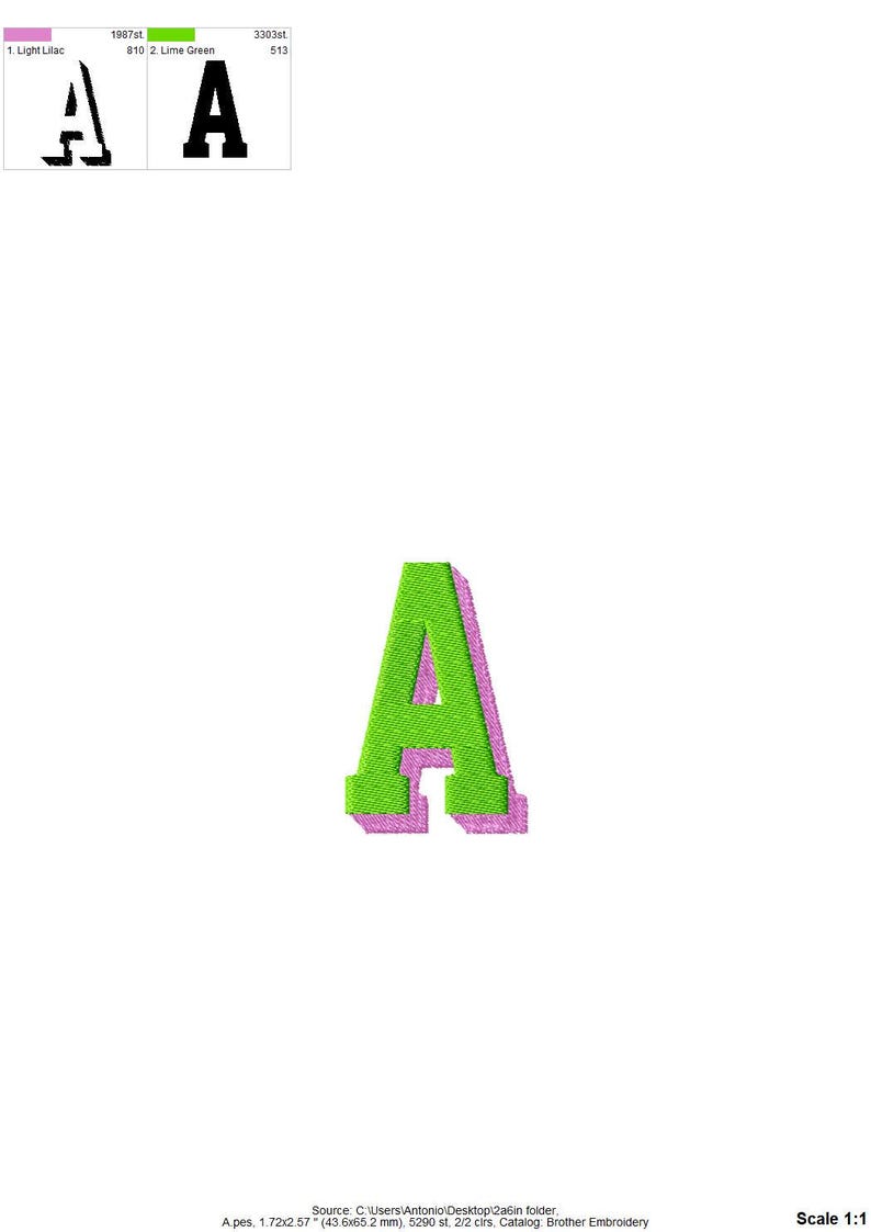 Slab Shadow FONT Fill Stitch Block Letters Alphabet Letters and Numbers ...