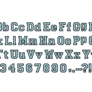 Sport, Collegiate, Block Mini Font Machine Embroidery Designs - Many ...