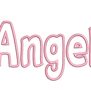 Perfect Applique Font Satin Stitch Outline Alphabet Applique Machine ...