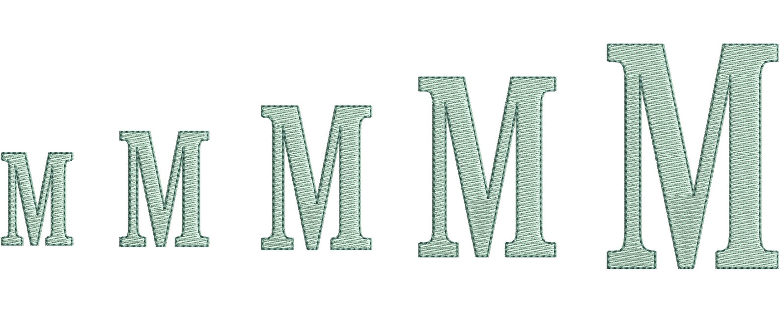 Block Font Monogram Alphabet With Outline Machine Embroidery Designs ...