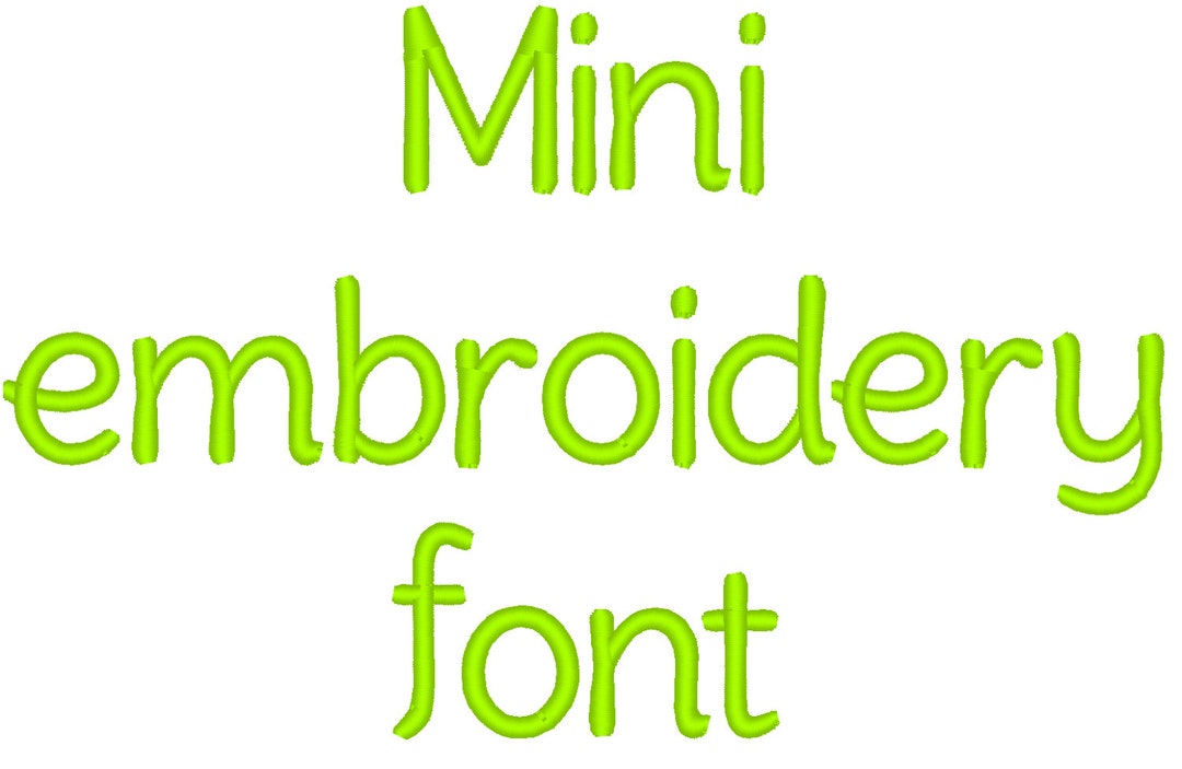 Small Little MINI Embroidery Font Machine Embroidery Designs Assorted ...