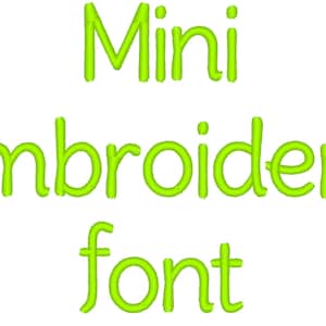 Small Little MINI Embroidery Font Machine Embroidery Designs Assorted ...