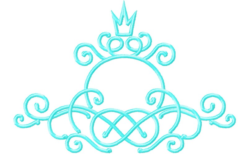 Princess Royal Regal Little Font Monogram Frame With Crown - Etsy