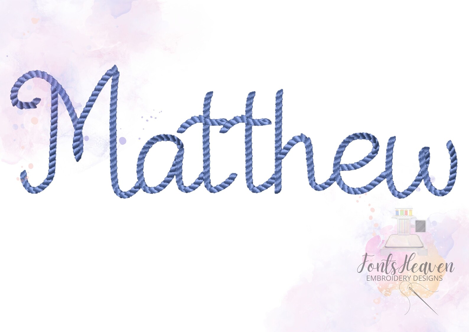 Camila Modern Rope Stitch Nautical Script Handwritten Cursive Font ...