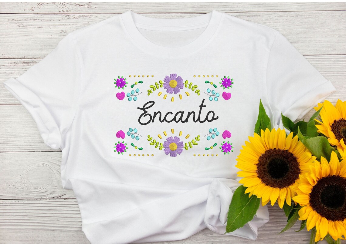 Encanto Colorful Floral Flower Monogram Girl Name Frame - Etsy