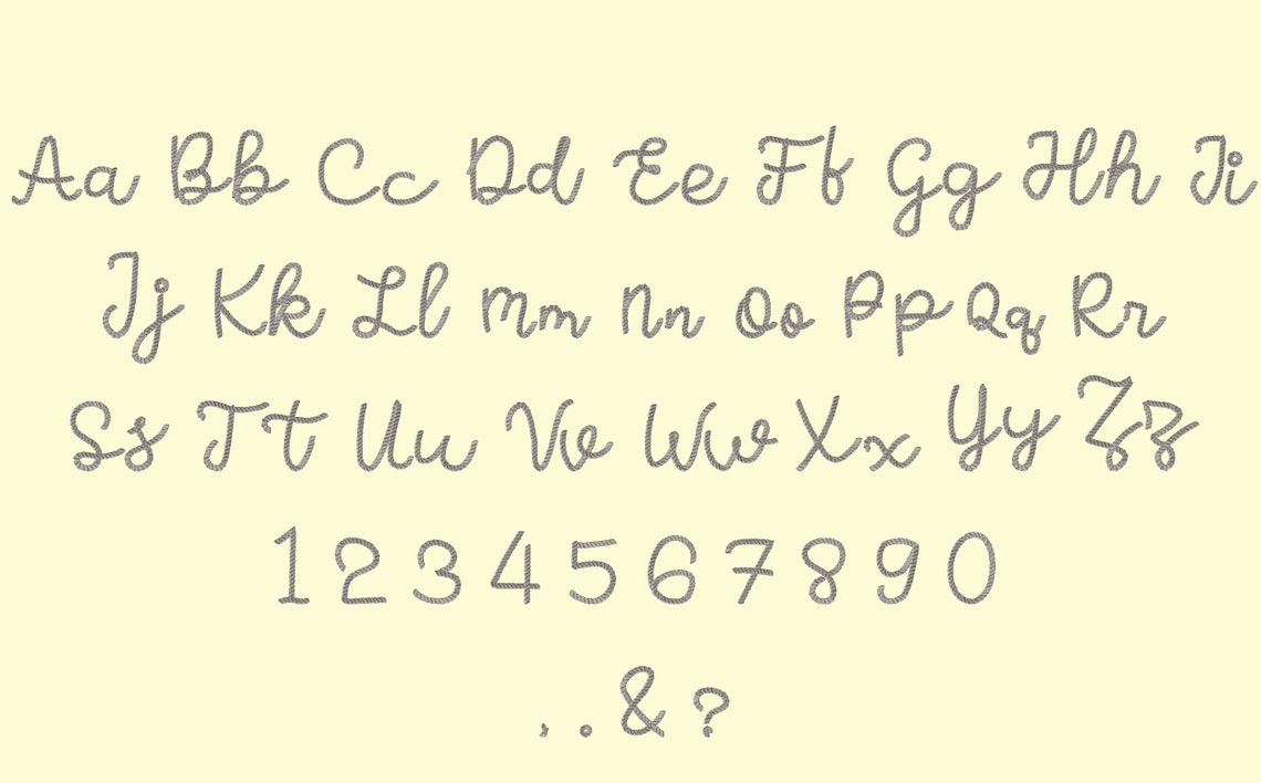 Modern Rope Nautical Marine Script Handwritten Cursive Font Alphabet ...